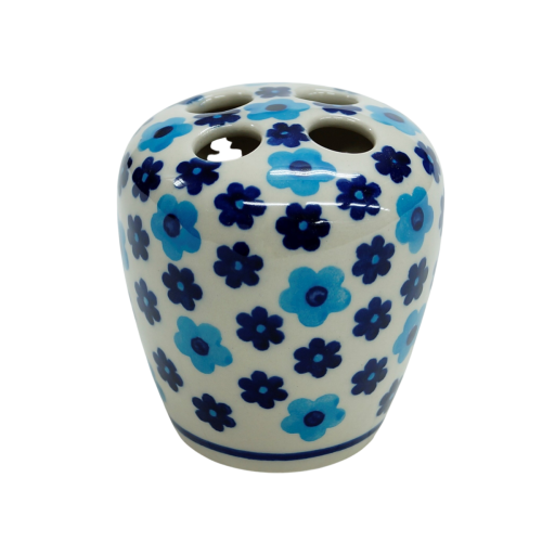 Toothbrush cup (A381 D84) - ANDY Polish Pottery Factory Store