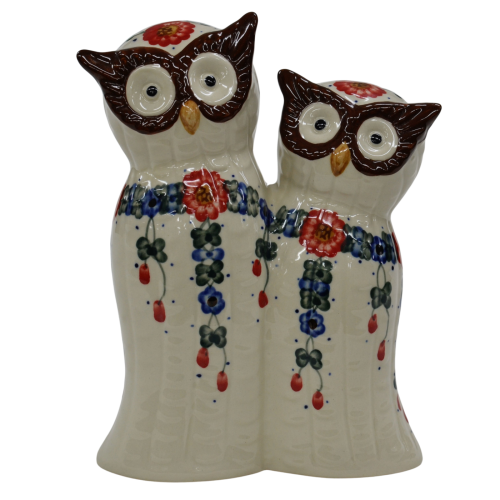 Ceramic owl (A518 D10) - ANDY Polish Pottery Factory Store