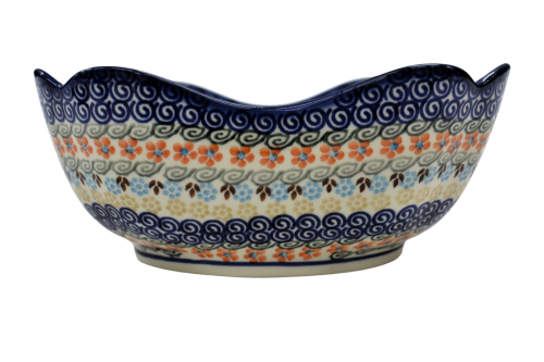 Ceramic bowl TULIP small (A496 D5) - ANDY Polish Pottery Factory Store